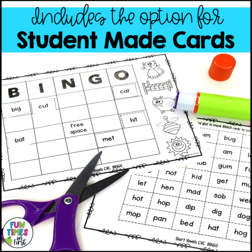 CVC Bingo | No Prep Phonics Games | CVC Words | FREE - Made By Teachers