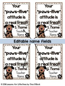 Testing Treat Tags | Test Motivation Gift Tags Editable | Motivational ...