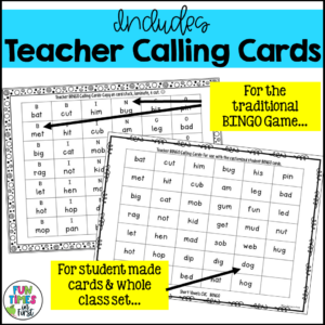 CVC Bingo | No Prep Phonics Games | CVC Words | FREE | Made By Teachers