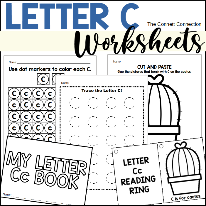 Letter C Worksheets for Letter Recognition and Beginning Sounds | Made ...