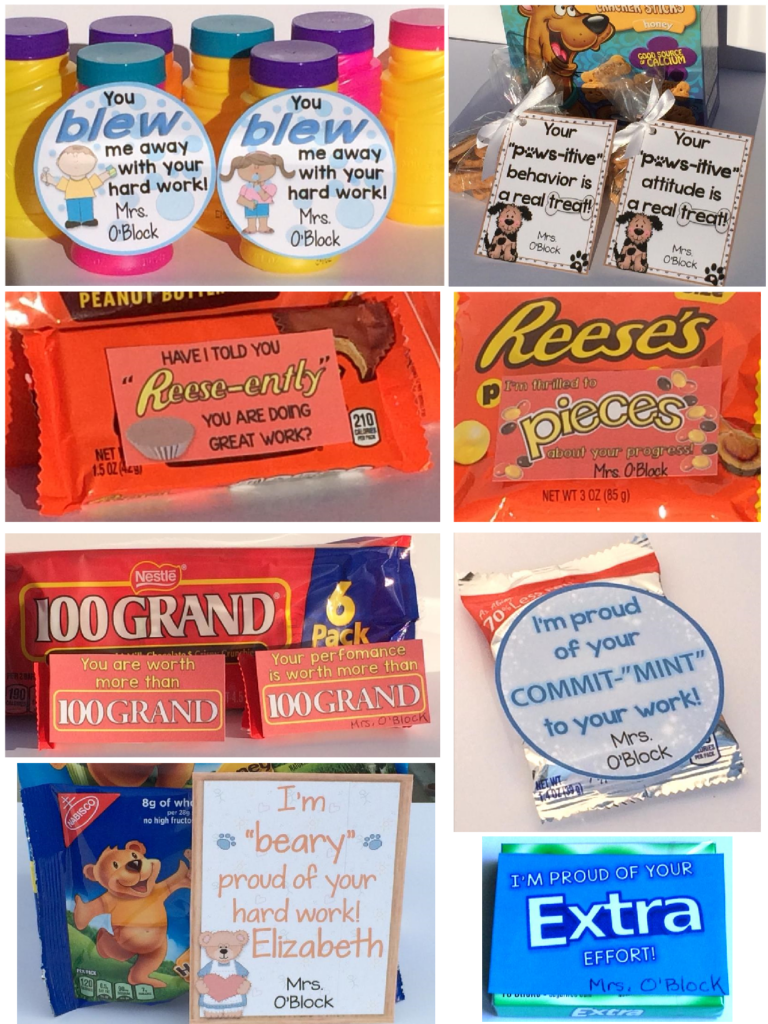 Testing Treat Tags | Test Motivation Gift Tags Editable | Motivational ...