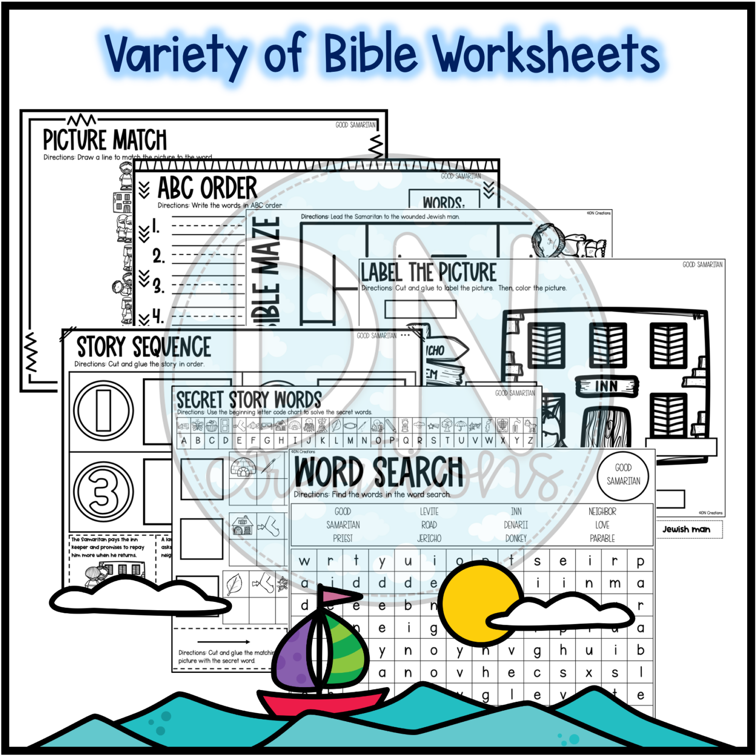 The Good Samaritan Bible Activities l The Good Samaritan Valentines ...