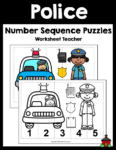 Police Number Sequence Puzzles | Made By Teachers