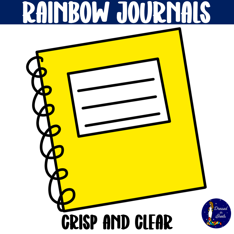 Rainbow Journals Clip Art | Made By Teachers