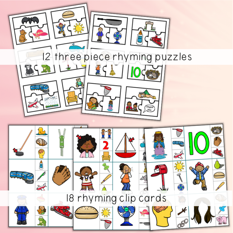 Identifying Rhymes Games and Activities for Phonological Awareness ...