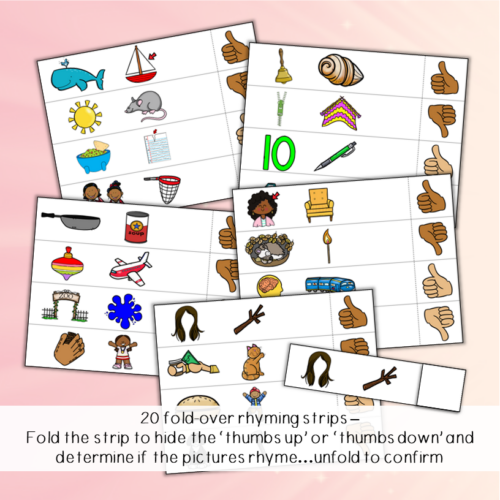 Identifying Rhymes Games and Activities for Phonological Awareness ...