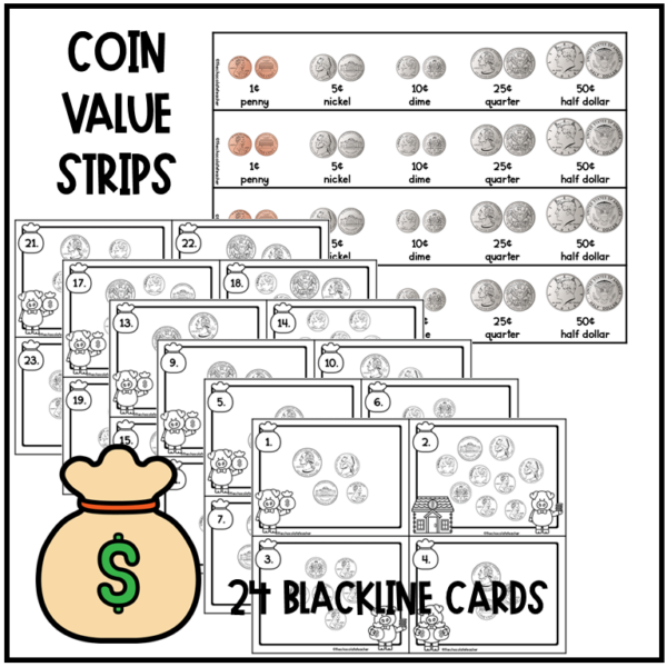 Counting Coins - Money - Math Write the Room | Made By Teachers