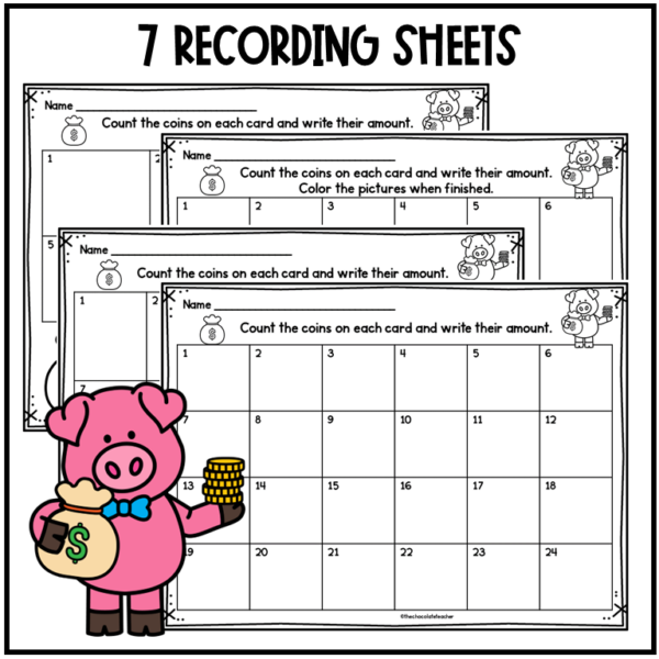 Counting Coins - Money - Math Write the Room | Made By Teachers