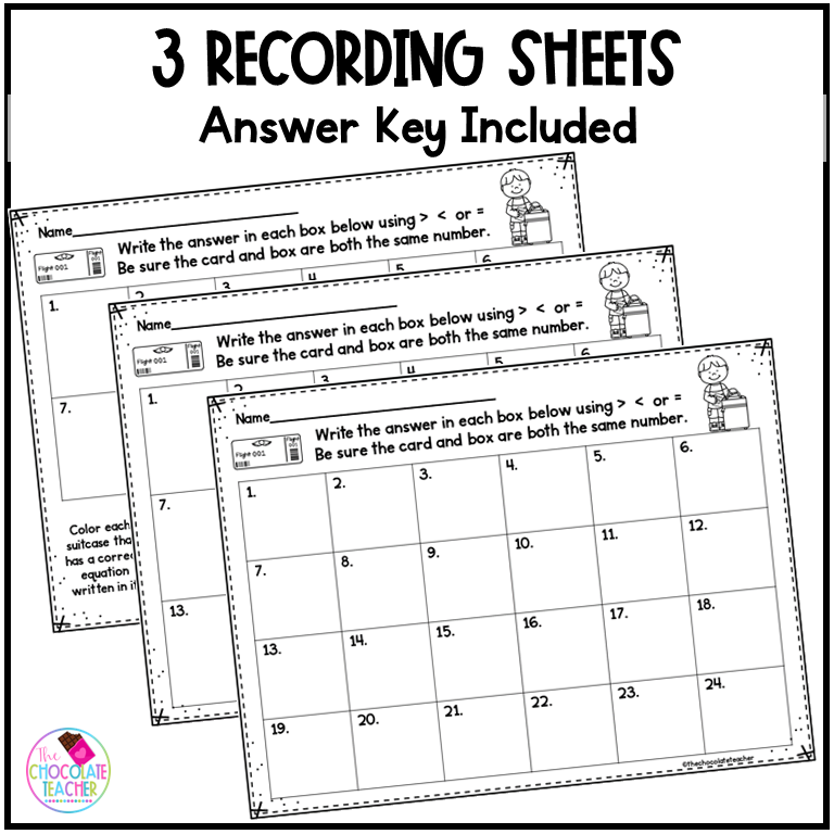 Comparing Numbers - Greater Than Less Than - Math Write the Room | Made ...