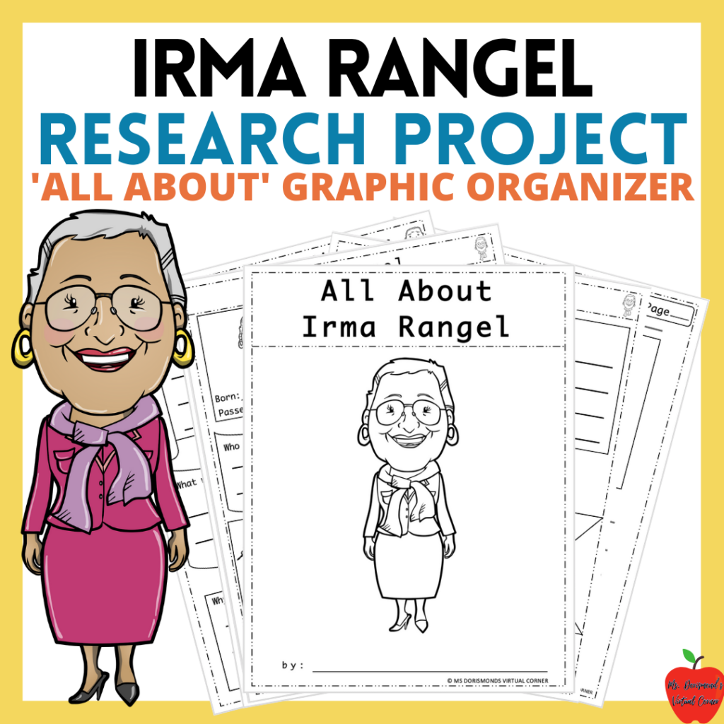 Irma Rangel All-About Research Project Graphic Organizer | Biography ...