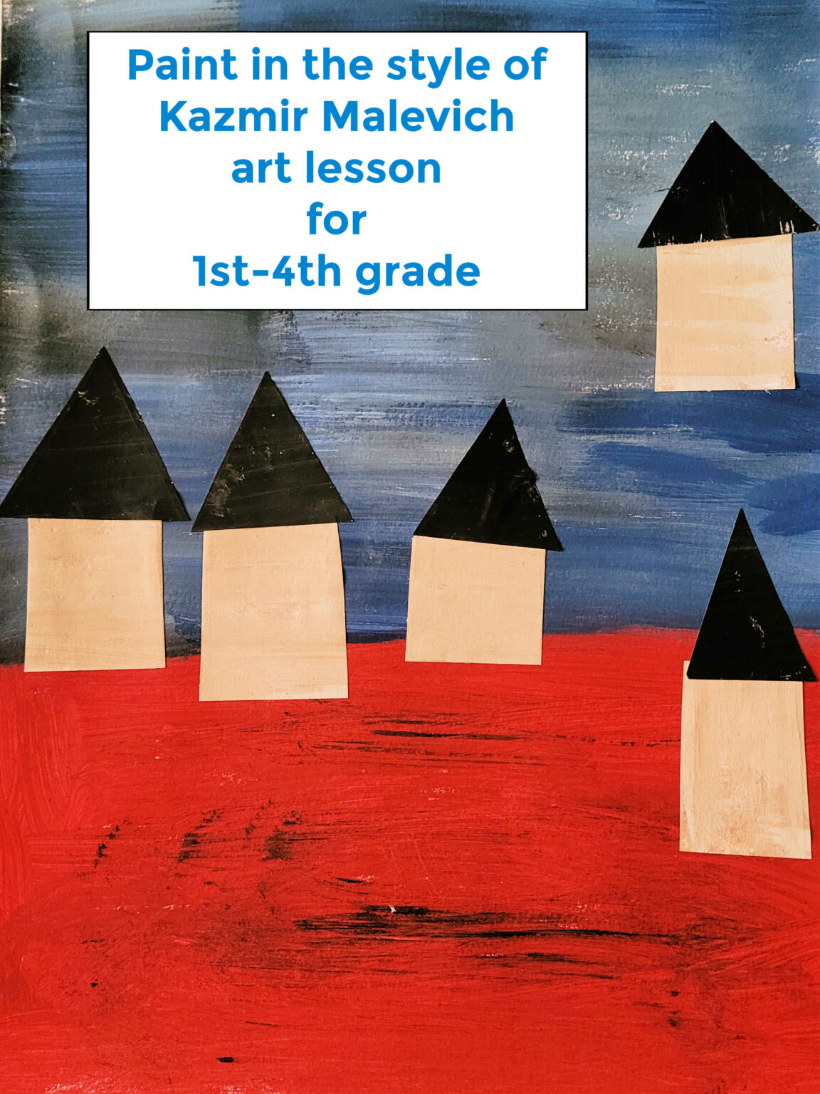 Kazmir Malevich Houses Art Lesson K-6th Grade Russian Common Core ...