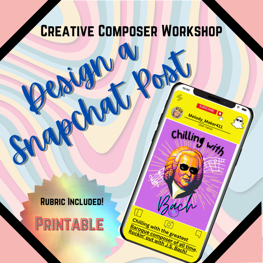 Design a Snapchat Post Lesson Project - Printable | Made By Teachers