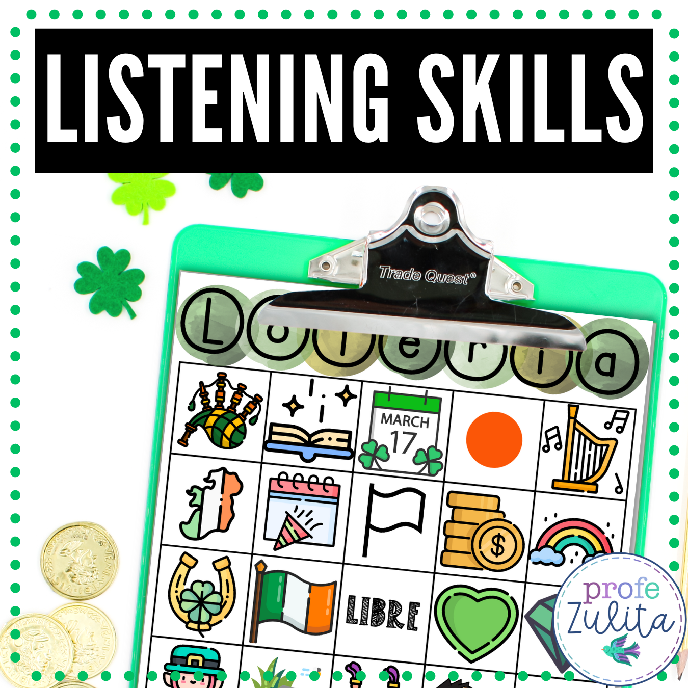 Spanish St. Patrick's Day Lotería Game Día de San Patricio Activity ...