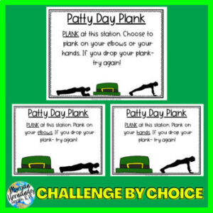 St.Patrick's Day Middle School PE Stations - Made By Teachers
