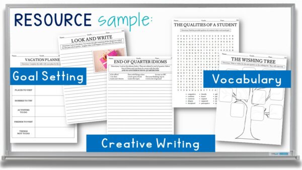 End of Quarter Activities - Student Reflection and Introspection ...
