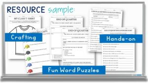 End of Quarter Activities - Student Reflection and Introspection ...