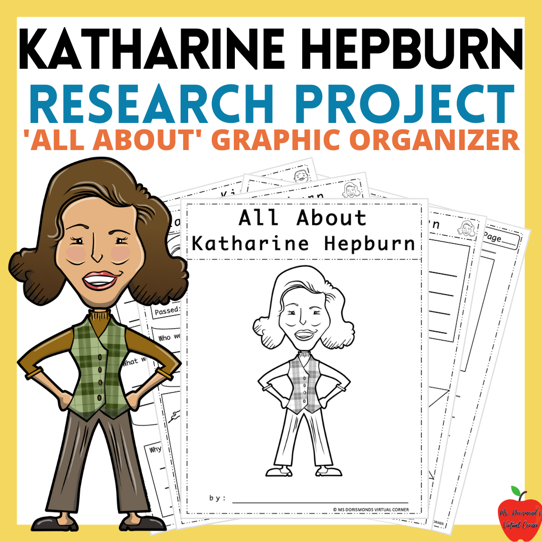 Katharine Hepburn All-About Research Project Graphic Organizer ...