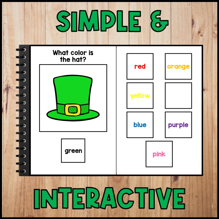 St. Patrick’s Day Colors Adapted Books | Colors Interactive Books ...