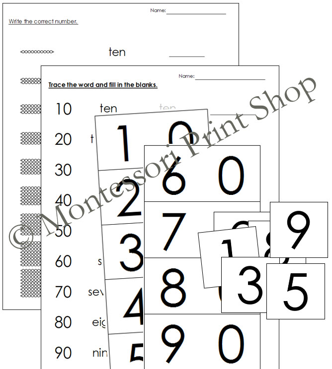 Montessori Ten Boards, Ten Beads, and Worksheets | Made By Teachers