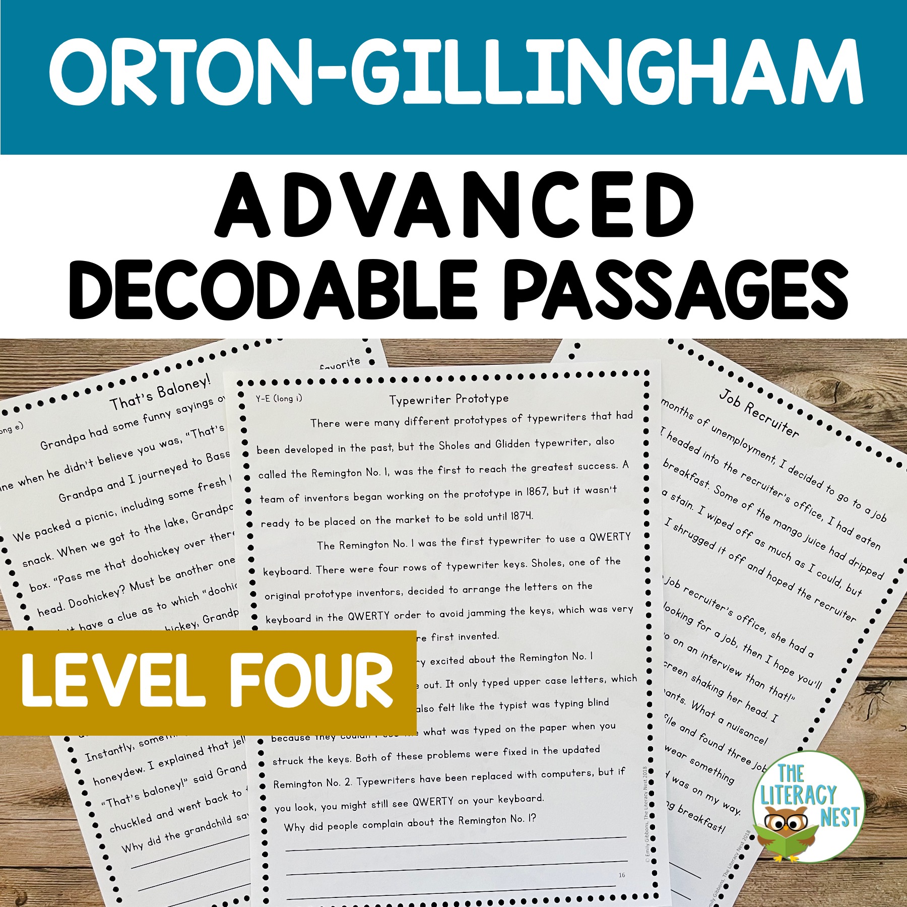 Decodable Passages for Advanced Orton-Gillingham Lessons Level 4 | Made ...