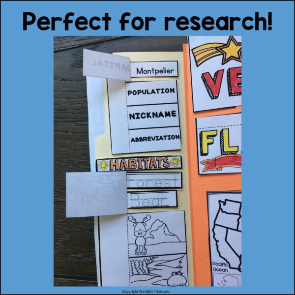 Vermont Lapbook for Early Learners - A State Study | Made By Teachers