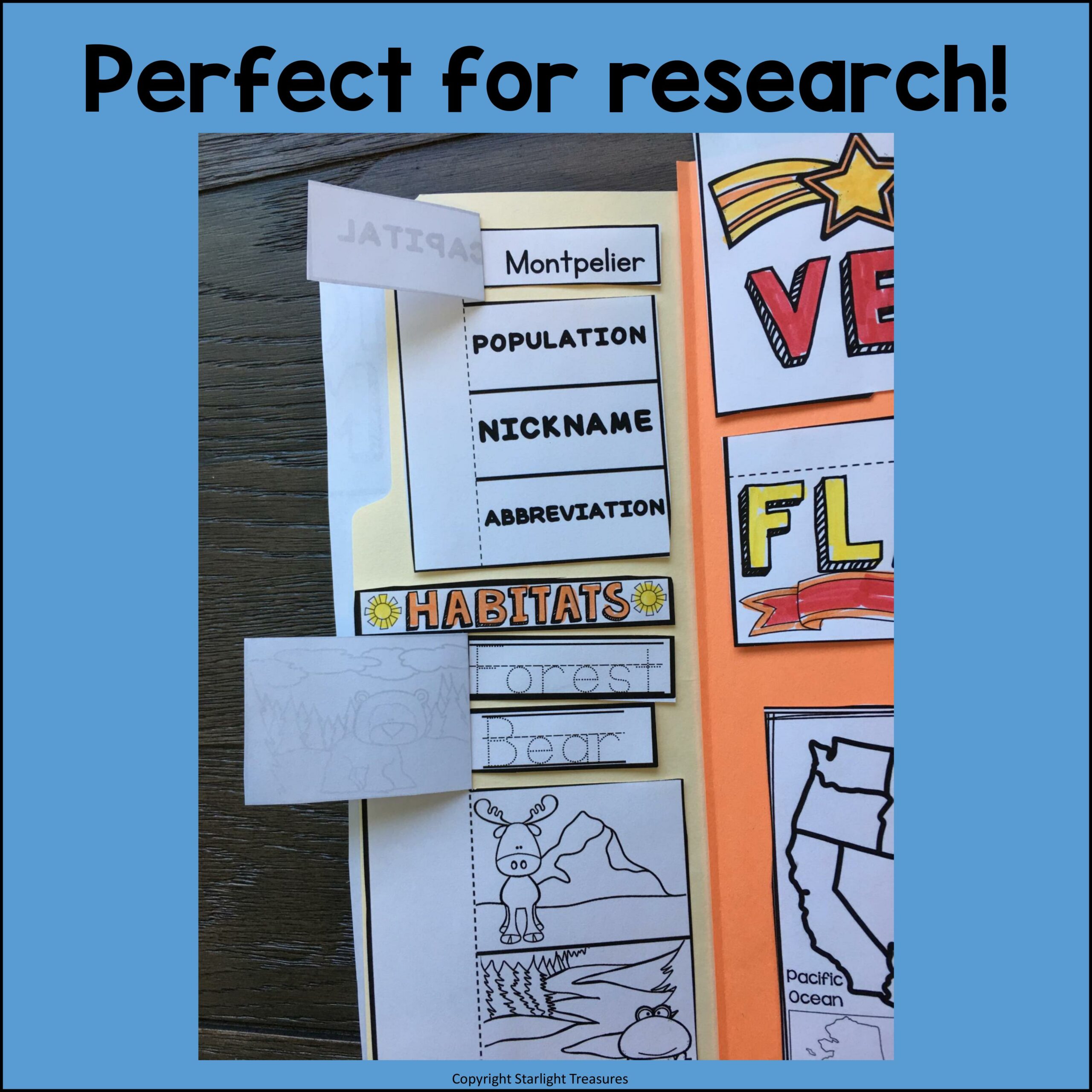 Vermont Lapbook for Early Learners - A State Study | Made By Teachers