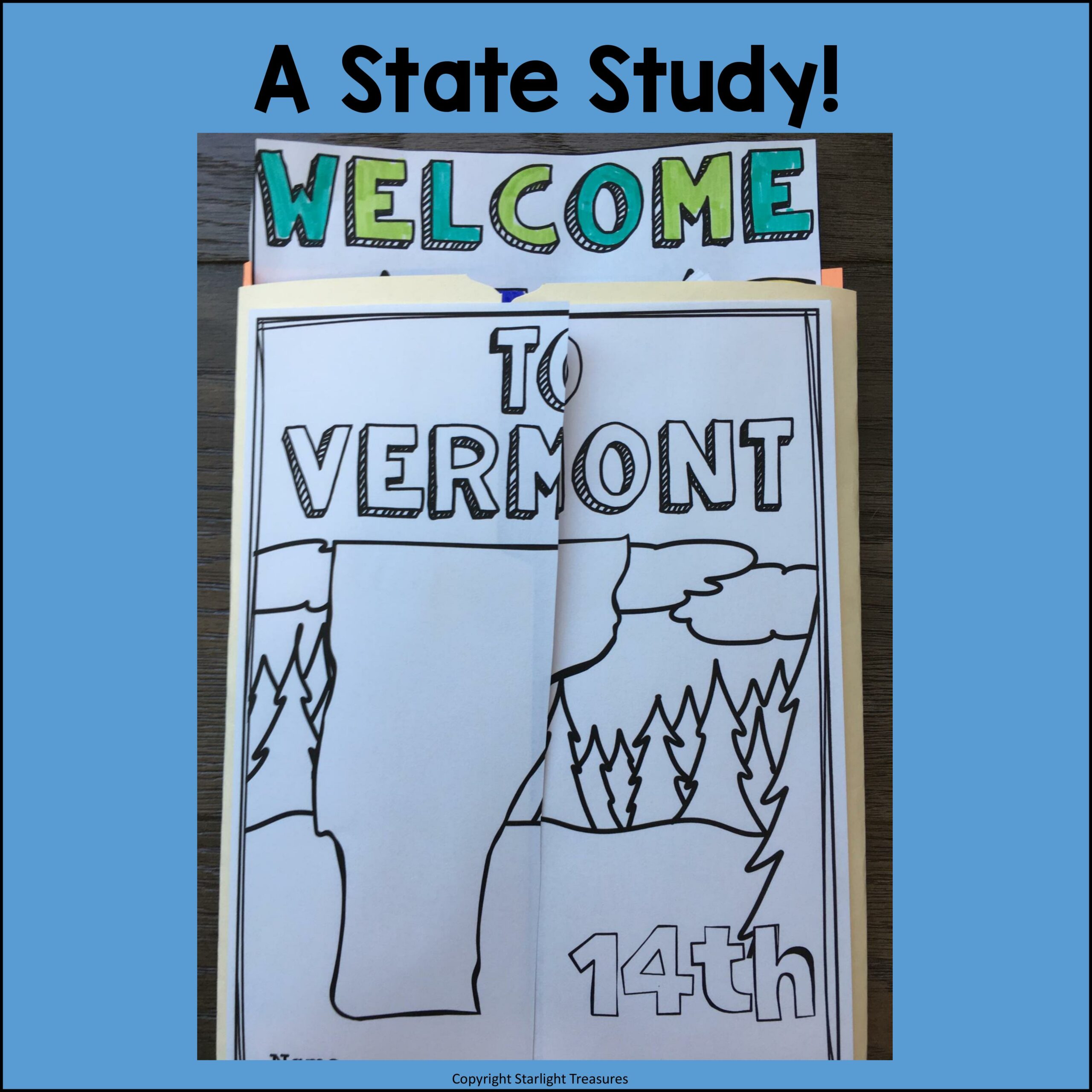 Vermont Lapbook for Early Learners - A State Study | Made By Teachers