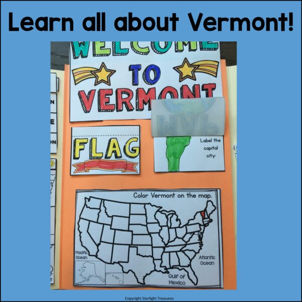 Vermont Lapbook for Early Learners - A State Study | Made By Teachers