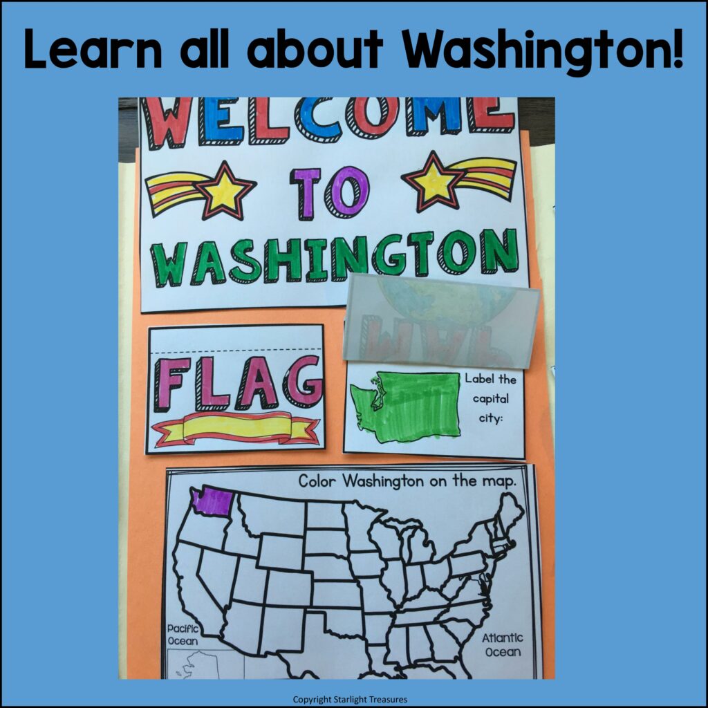 Washington Lapbook for Early Learners - A State Study | Made By Teachers