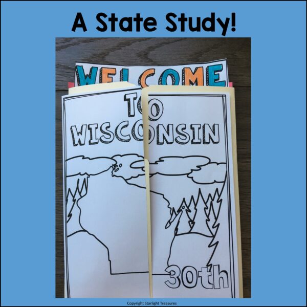 Wisconsin Lapbook for Early Learners - A State Study | Made By Teachers