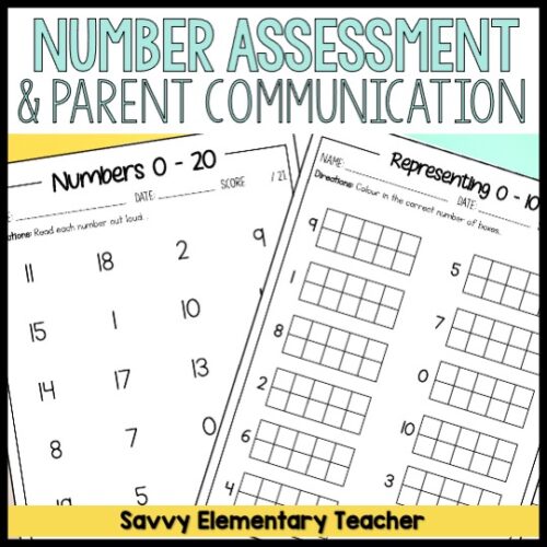 Number Recognition & Representation Assessment 0-10 & 0-20 Parent ...