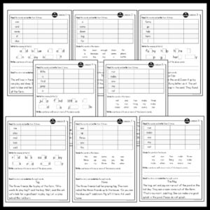 Pre-Primer Condensed Sight Word Weekly Practice | School, Home ...