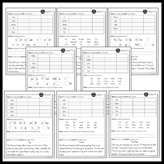 Pre-Primer Condensed Sight Word Weekly Practice | School, Home ...