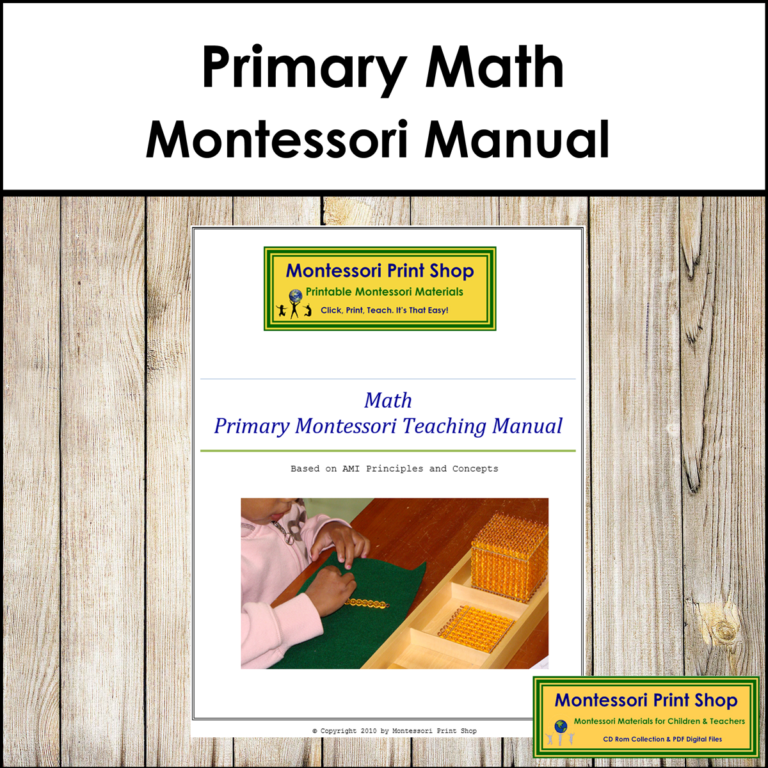 Primary Montessori Math Teaching Manual | Made By Teachers