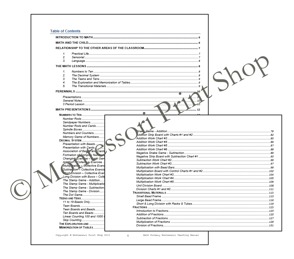 Primary Montessori Math Teaching Manual | Made By Teachers