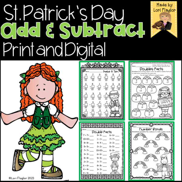 St. Patricks's Day Addition and Subtraction Worksheets | Made By Teachers