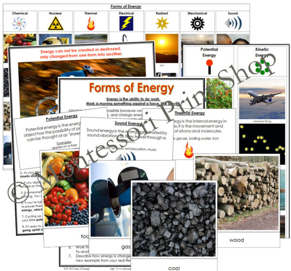 Forms of Energy - Information, Sorting Cards & Control Chart | Made By ...