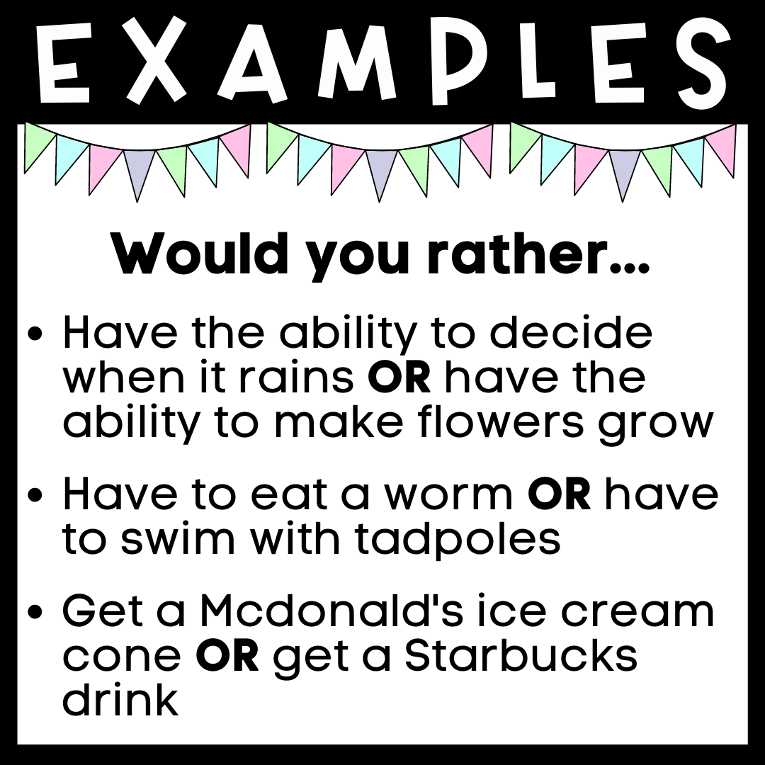 Spring / March / April / May Digital Game - Would You Rather Activity ...