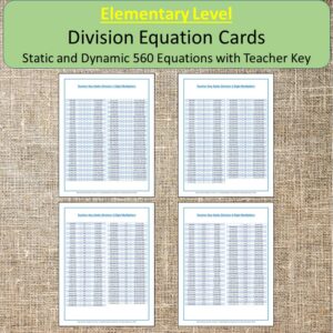 Division Equations Montessori Math Elementary Homeschool | Made By Teachers
