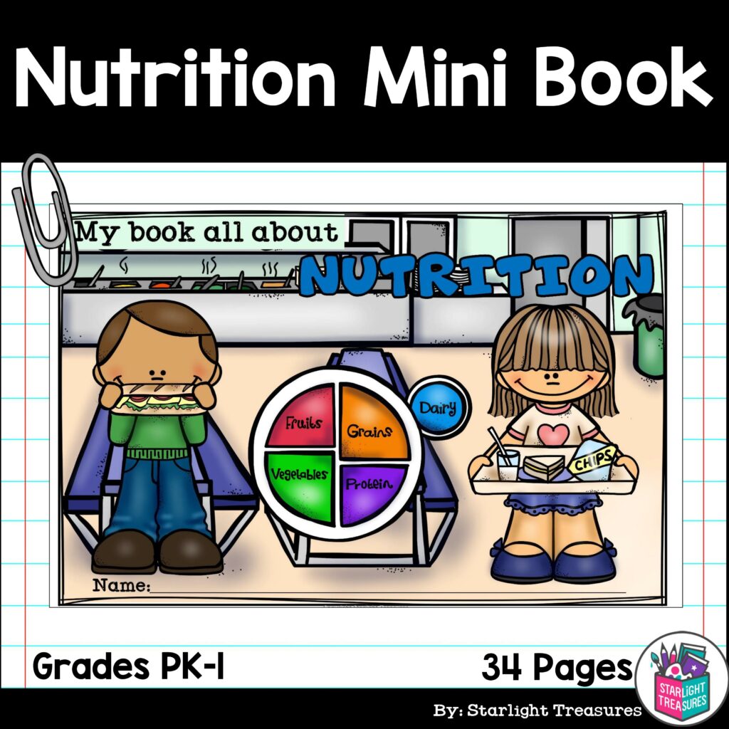 Nutrition Mini Book for Early Readers - Food Pyramid, MyPlate | Made By ...