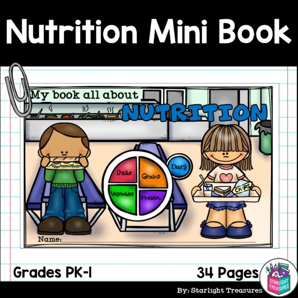 Nutrition Mini Book for Early Readers - Food Pyramid, MyPlate | Made By ...