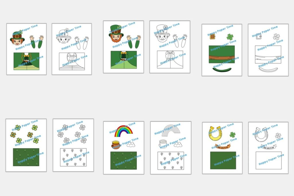 St. Patrick's Day toilet paper roll craft Leprechaun Shamrock Printable ...