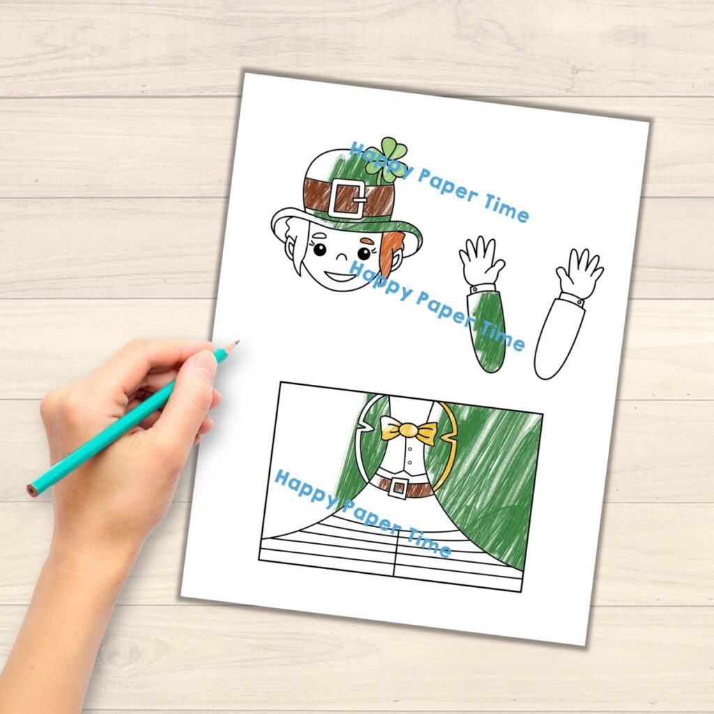 St. Patrick's Day toilet paper roll craft Leprechaun Shamrock Printable ...