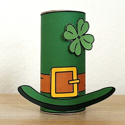 St. Patrick's Day toilet paper roll craft Leprechaun Shamrock Printable ...