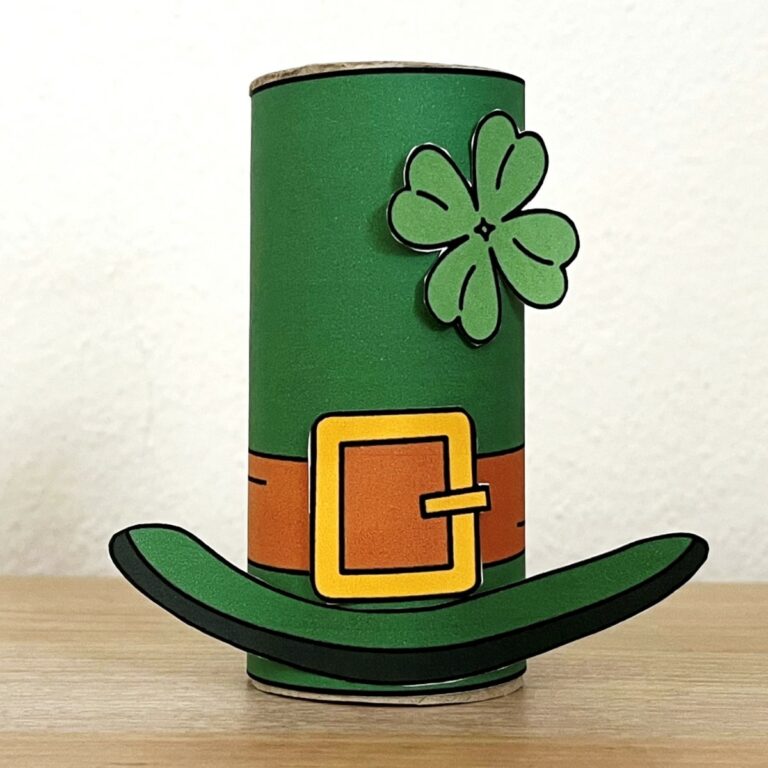 St. Patrick's Day toilet paper roll craft Leprechaun Shamrock Printable ...