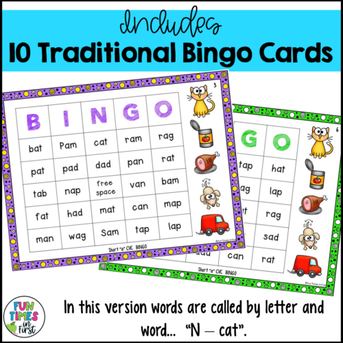 Short a CVC Short Vowel Game: No Prep Phonics Games - 1st Grade Phonics ...