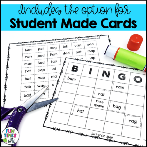 Short a CVC Short Vowel Game: No Prep Phonics Games - 1st Grade Phonics ...