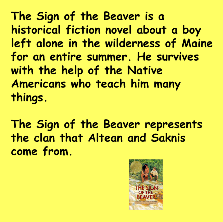 Sign of the Beaver Reading Comprehension & Activity Packet | Made By ...