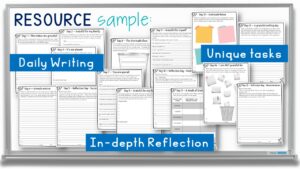 Gratitude Journal - 30 Days of SEL Writing Prompts Bell Ringers and ...