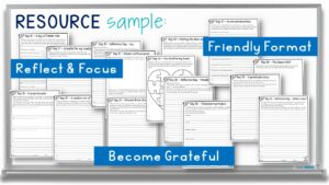 Gratitude Journal - 30 Days of SEL Writing Prompts Bell Ringers and ...